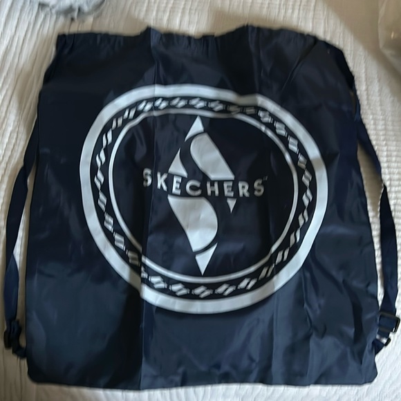 Skechers | Bags | Sketchers Adjustable Backpack Carry Back Blue With ...